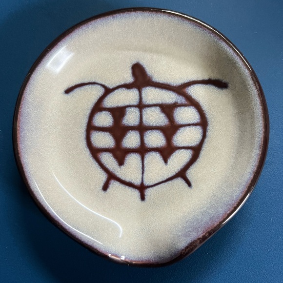 Kitchen | Ceramic Hawaiian Polynesian Sea Turtle Spoon Rest In Brown ...